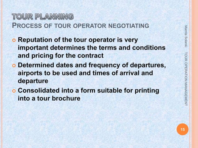 Tour planning | PPTX | Air Travel | Travel Type