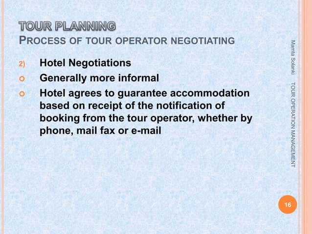 Tour planning | PPTX | Air Travel | Travel Type