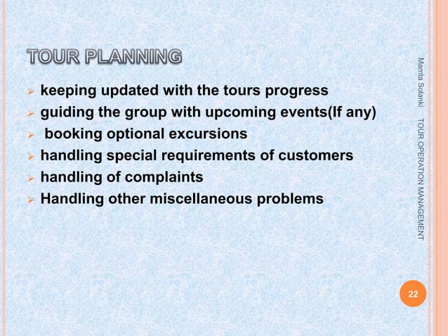 Tour planning | PPTX | Air Travel | Travel Type