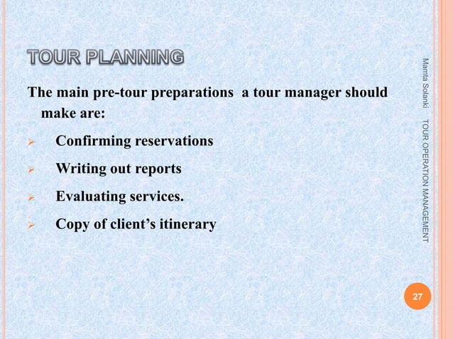 Tour planning | PPTX | Air Travel | Travel Type