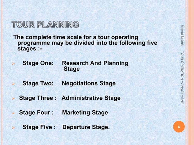 Tour planning | PPTX | Air Travel | Travel Type