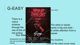 Tour poster research | PPTX