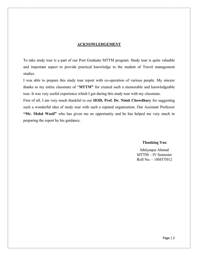 KERALA STUDY TOUR REPORT FOR TOURISM STUDENT | PDF