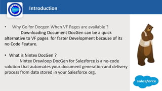 Tour to docgen lightning experience | PPTX