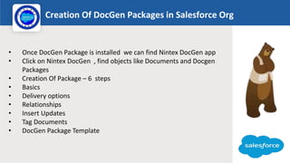 Tour to docgen lightning experience | PPTX