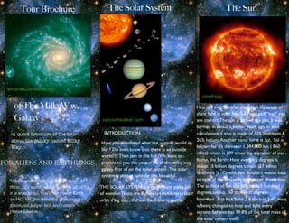 Angela M's Tour of the Milky Way | PAGES