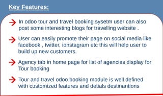 Tour and travel website management in odoo, | PPTX | Web Development ...
