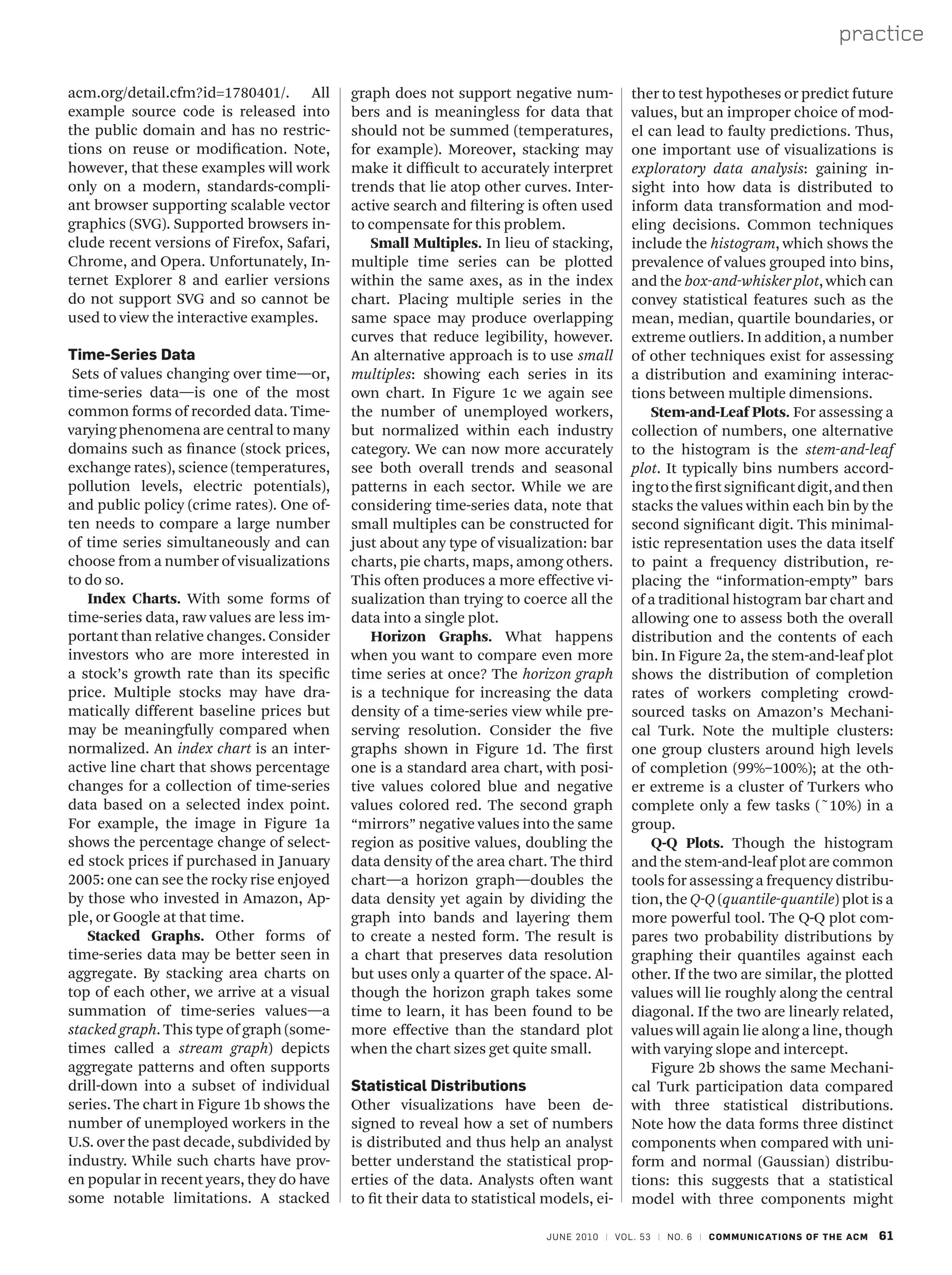 A Tour through the Data Vizualization Zoo - Communications of the ACM | PDF