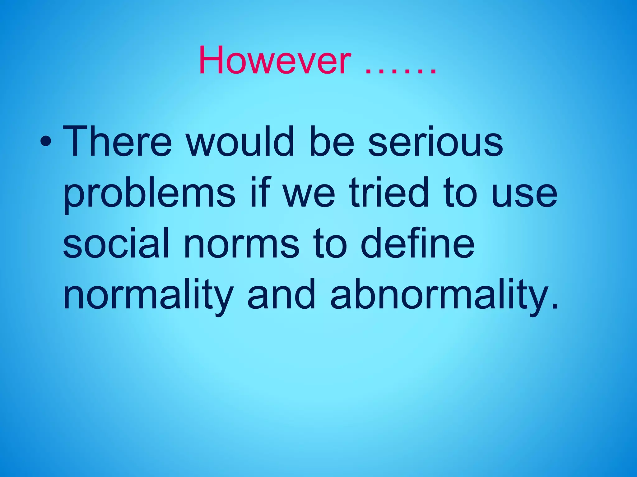 Defining abnormality | PPTX