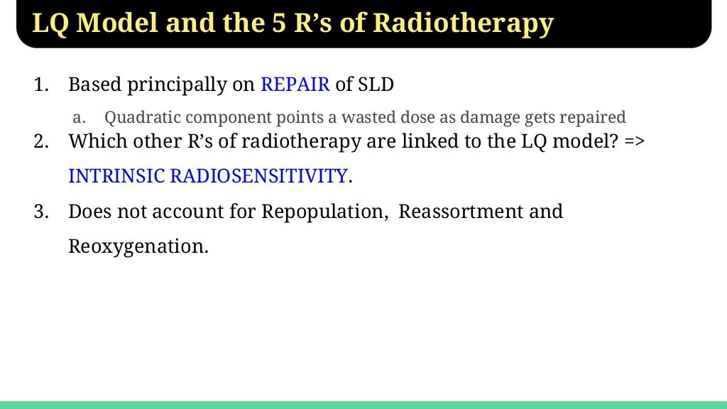 To use or not to use the LQ model at “high” radiation doses