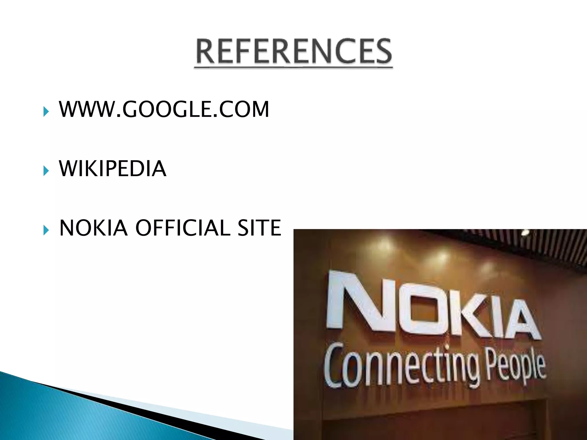 SWOT ANALYSIS OF NOKIA | PPT