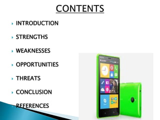 SWOT ANALYSIS OF NOKIA | PPT