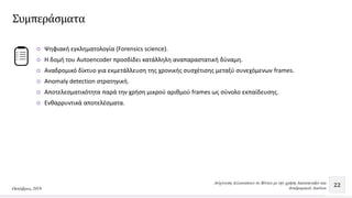 Despoina Touska: Video Forgery Detection using Autoencoder and ...