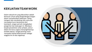 Kerjasama Kelompok (Team Work) | PPTX