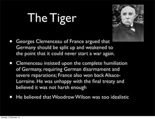 World War One: Paris Peace Settlement, Treaty of Versailles, 1919 | PDF