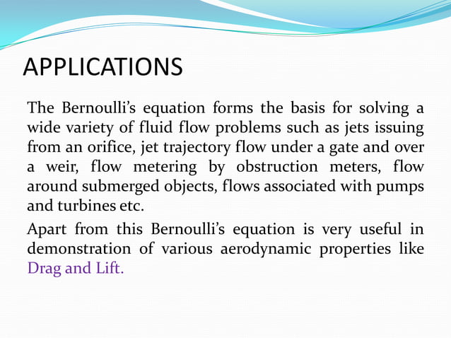 Bernoulli’s Theorem | PPTX