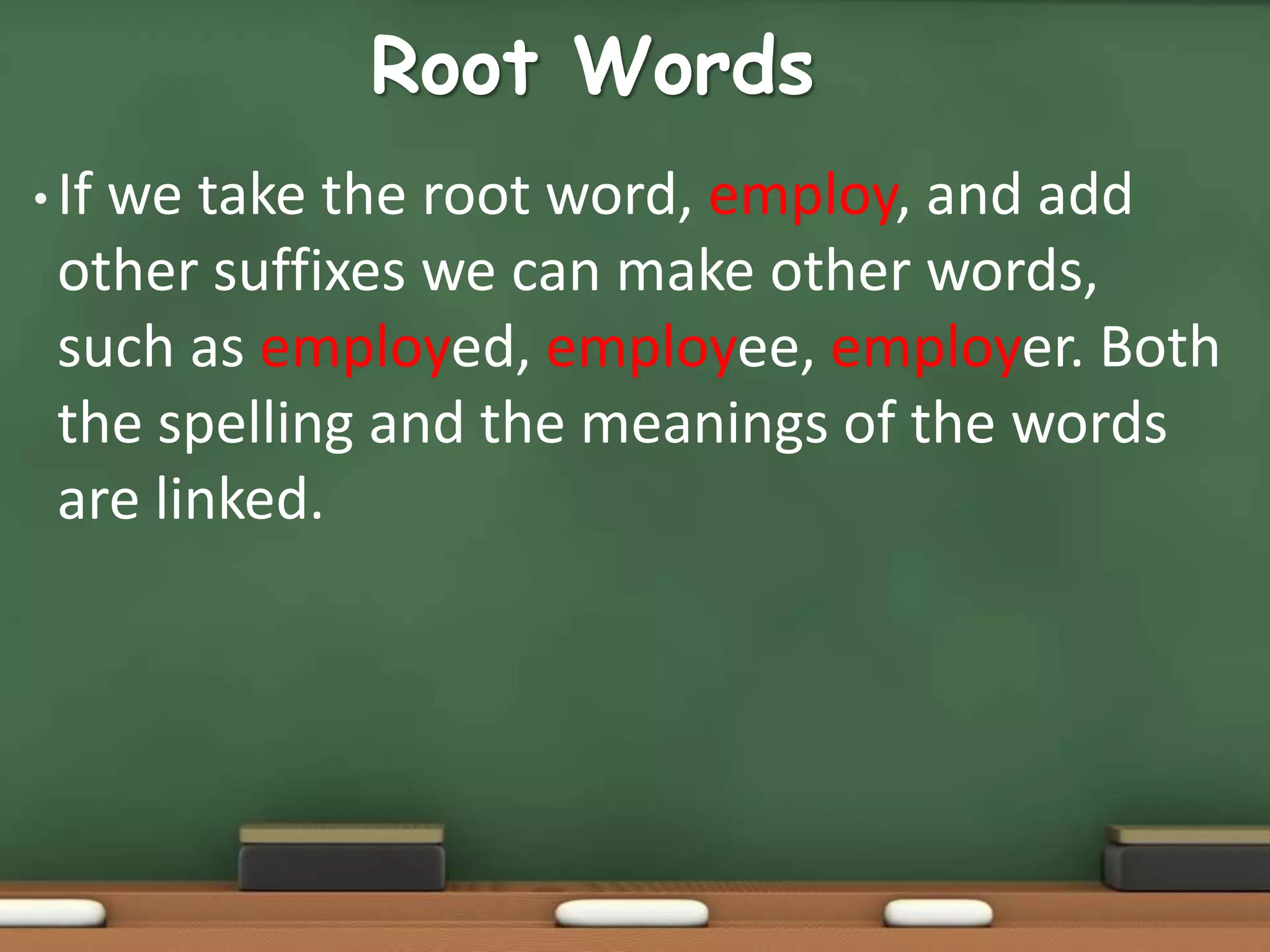 Root word, Prefix and Suffix. | PPTX