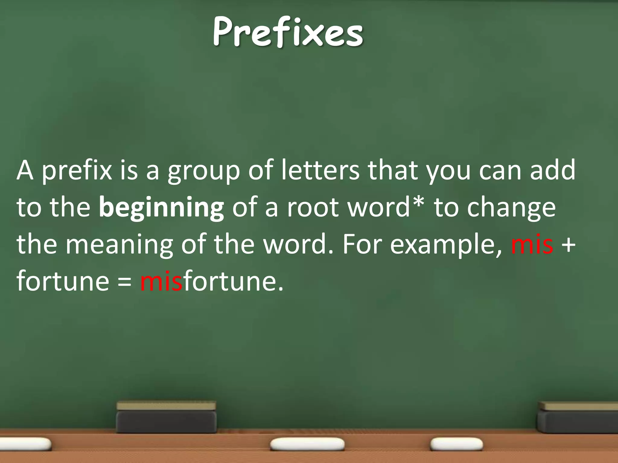 Root word, Prefix and Suffix. | PPTX