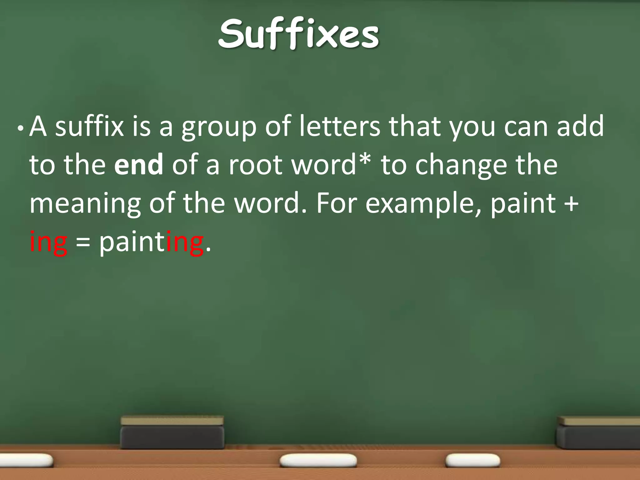 Root word, Prefix and Suffix. | PPTX