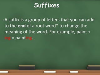 Root word, Prefix and Suffix. | PPTX