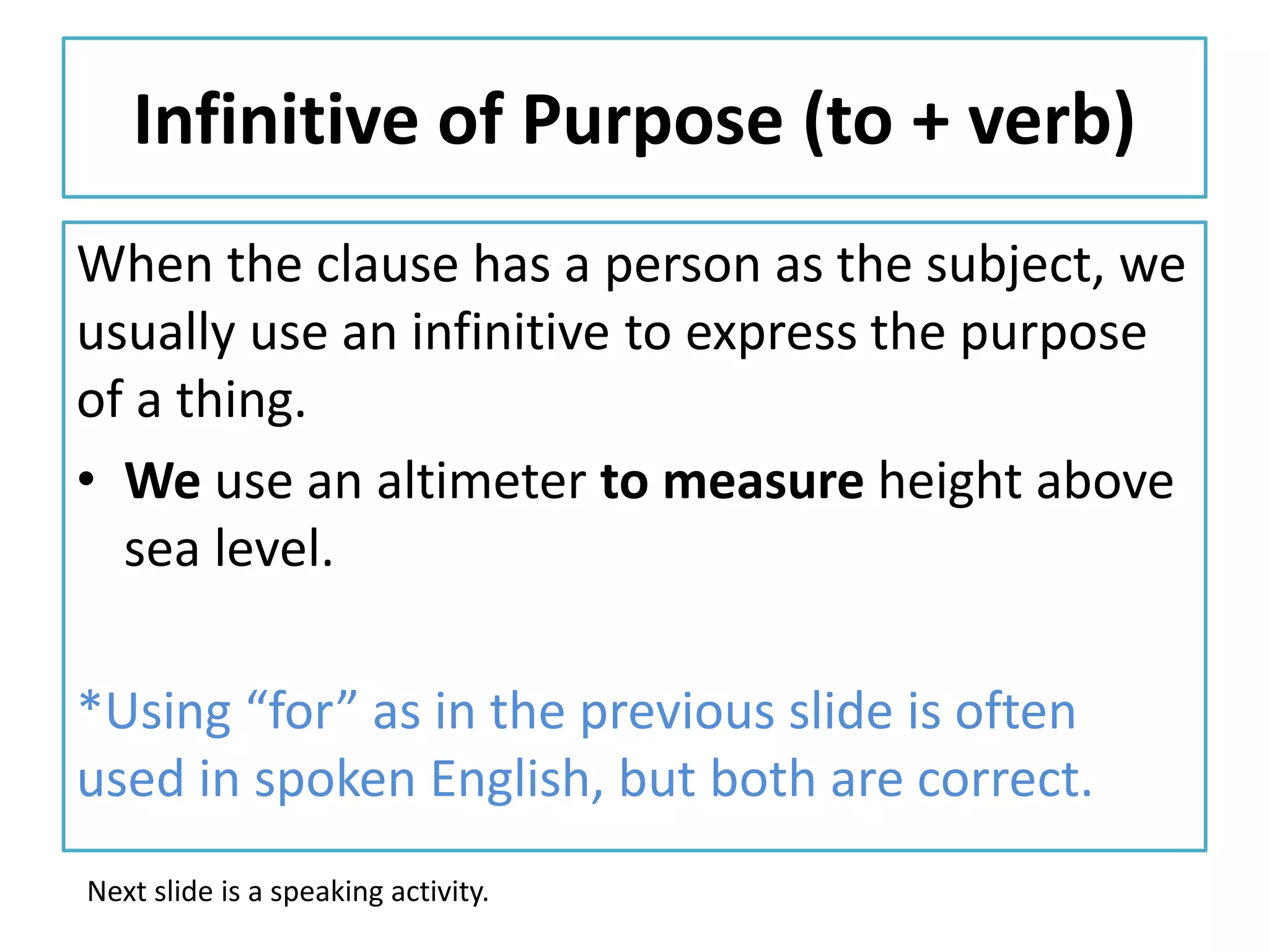 To vs for prepositions | PPTX | Oral care | Personal Care