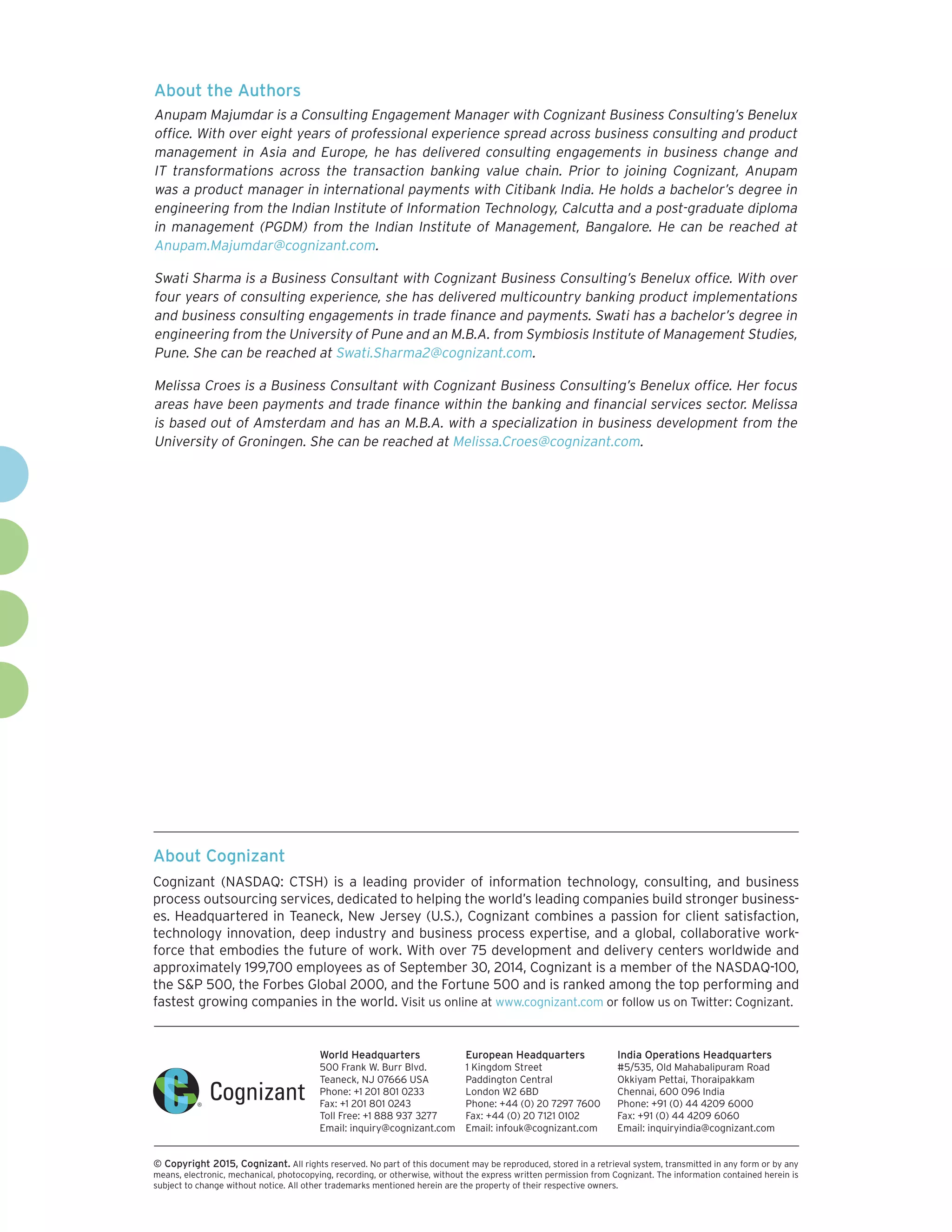 Toward Customer-centric Payments Operating Models | PDF