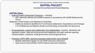 Toward an XBRL taxonomy for CAFRs | PPT