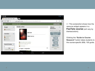 Toward a Sustainable Embedded Librarian Program | PPTX