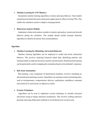 Toward Effective Evaluation of Cyber Defense Threat Based Adversary Emulation Approach | DOCX ...