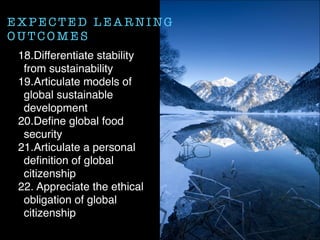 Toward Global Citizenship and Sustainability | PDF