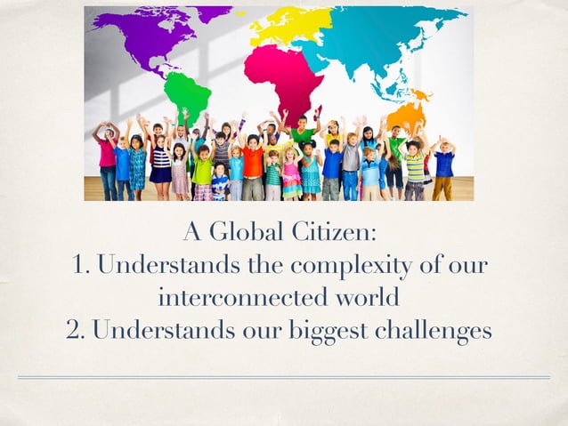 Toward Global Citizenship and Sustainability