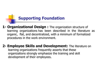 Toward a learning organization | PPT