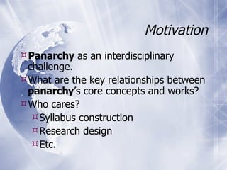 Towards a Panarchy Meme Map | PPT | Science