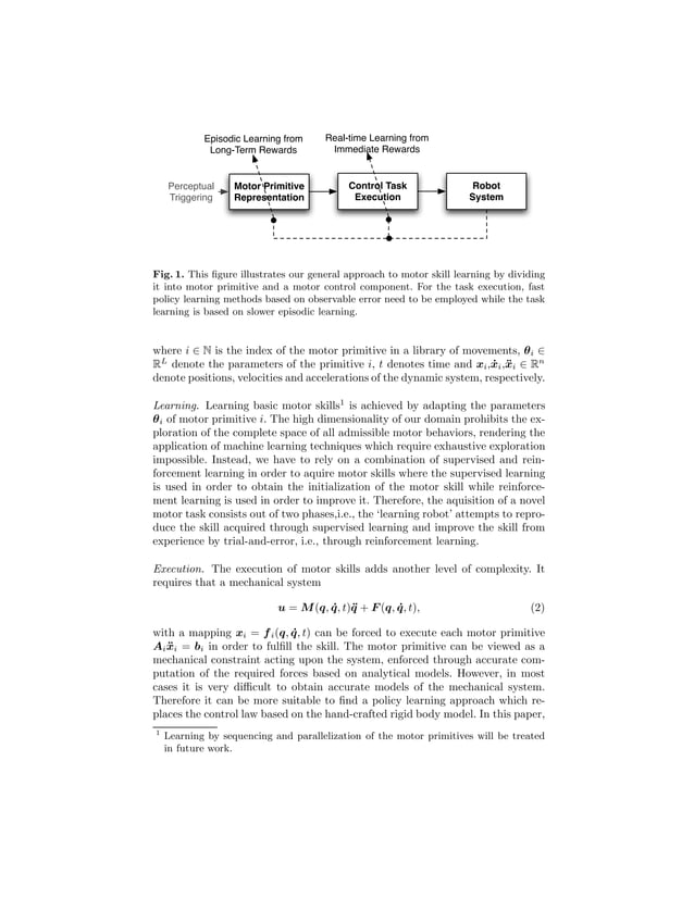Towards Machine Learning of Motor Skills | PDF