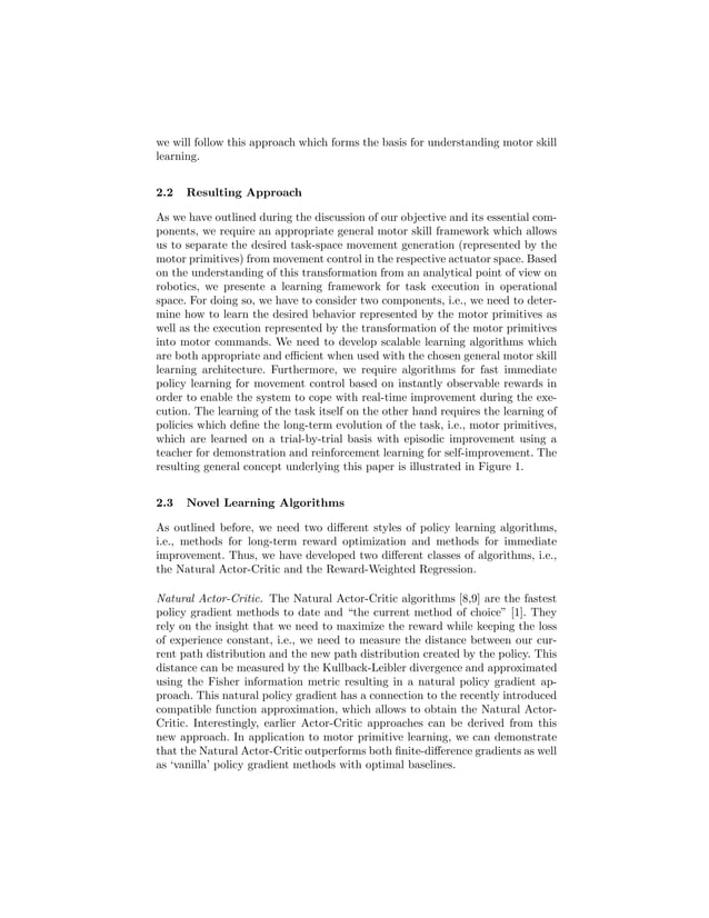 Towards Machine Learning of Motor Skills | PDF