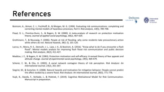 Towards a Cognitive Motivational Model for Flood Risk Communication | PDF