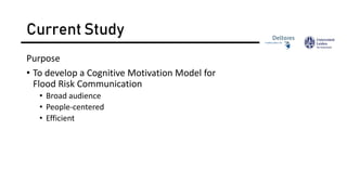 Towards a Cognitive Motivational Model for Flood Risk Communication | PDF