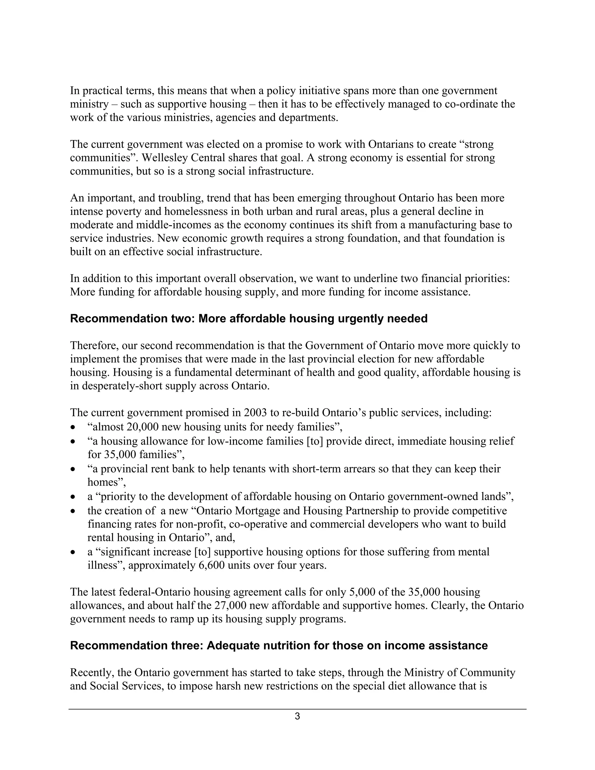 Towards a Healthier Ontario: Social Determinants of Health as a ...