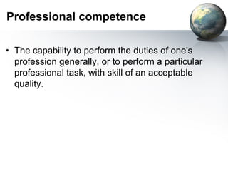 Towards A Holistic Model Of Professional Competence | PDF | Education