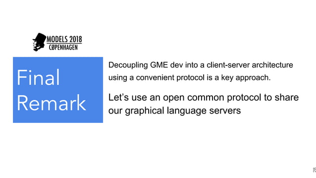 Towards a language server protocol infrastructure for graphical modeling | PPT