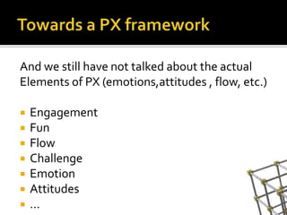 Player Experience Framework | PPTX