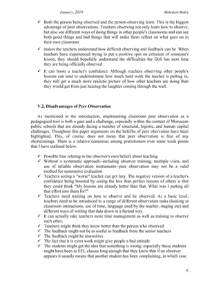 Towards a Reflective Classroom peer.doc: ESL/EFL Teachers' Professional ...