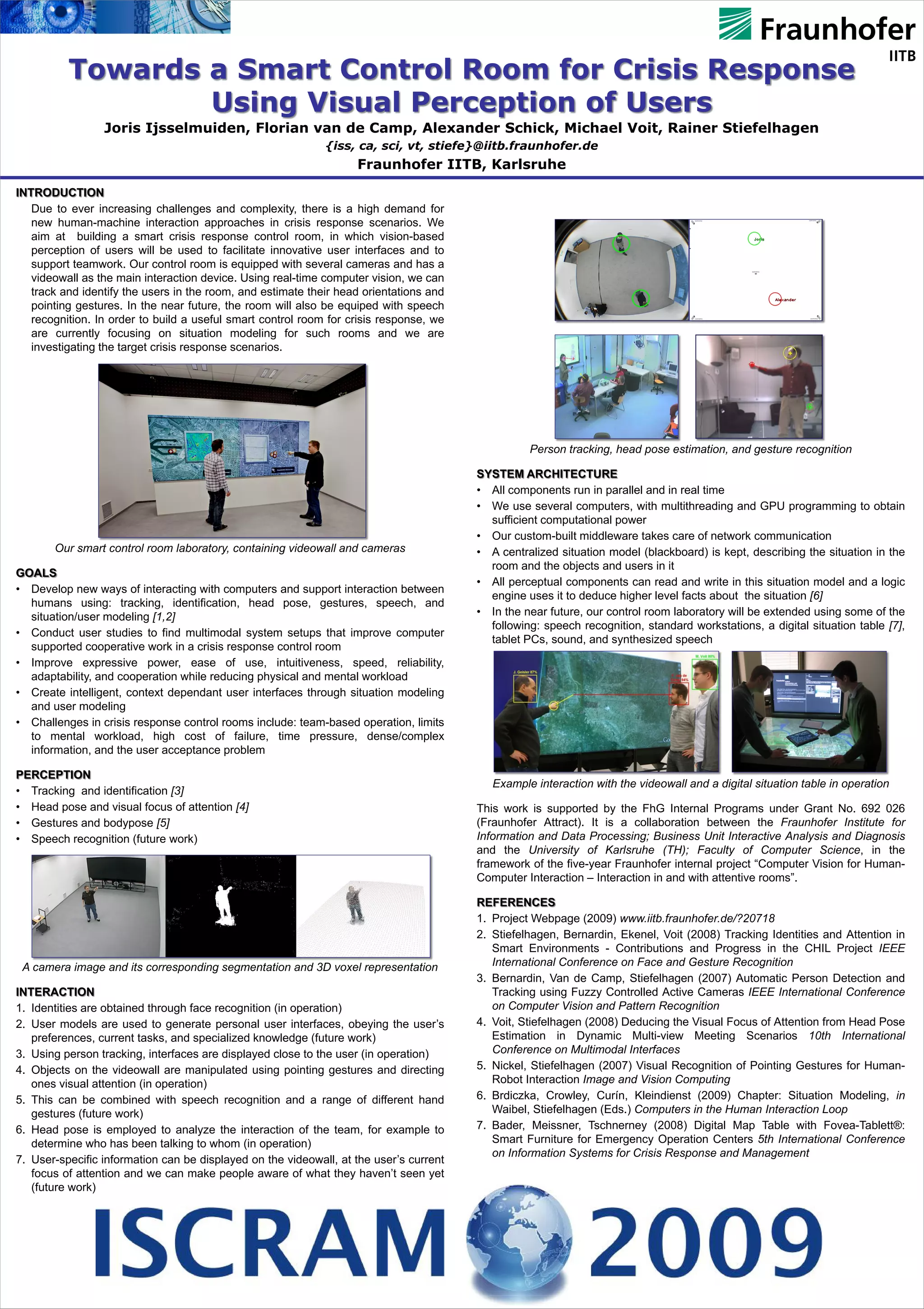 Towards a Smart Control Room for Crisis Response Using Visual ...