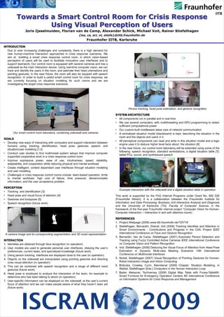 Towards a Smart Control Room for Crisis Response Using Visual ...