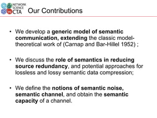 Towards a theory of semantic communication | PPT | Free download