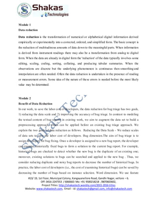 Towards effective bug triage with software | DOCX | Databases ...