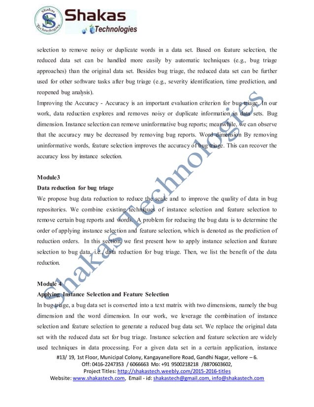 Towards effective bug triage with software | DOCX | Databases | Computer Software and Applications