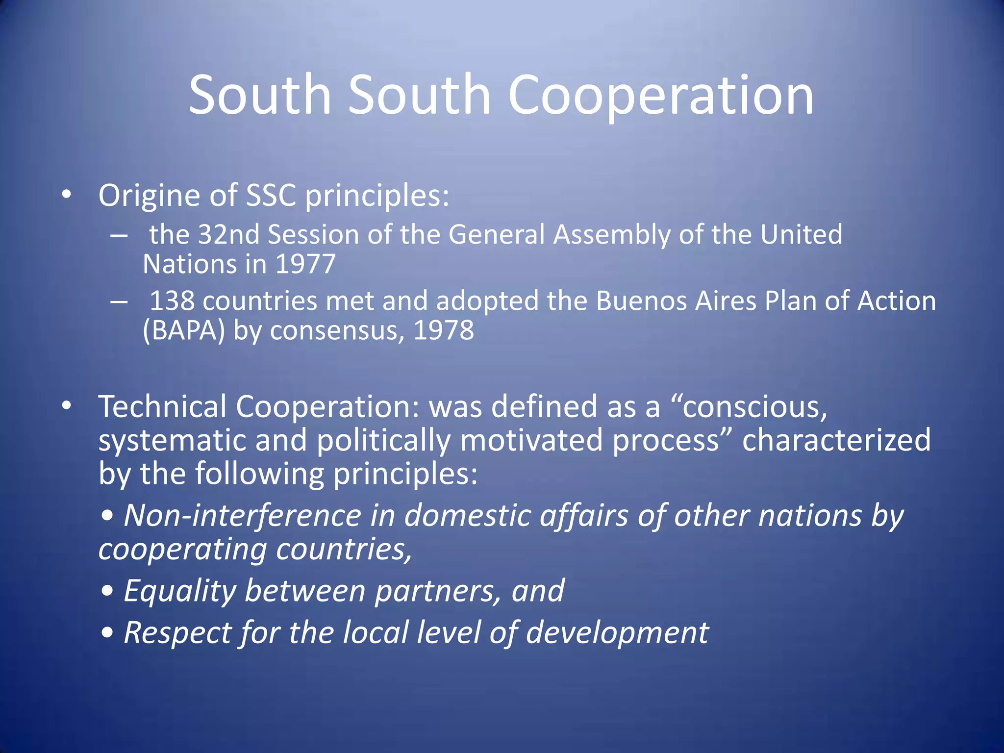 Towards effective south south cooperation | PPTX