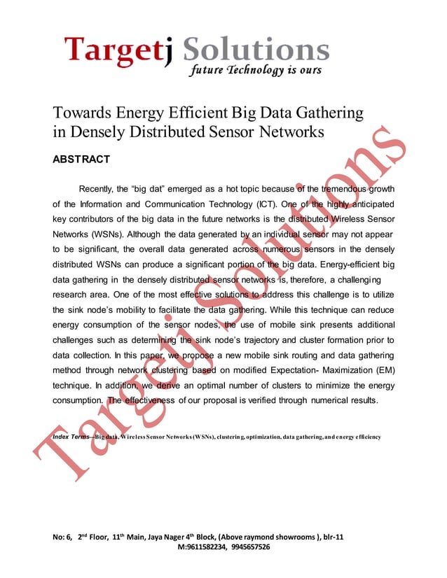Towards energy efficient big data gathering | PDF