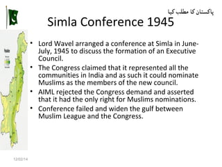 Towards establishment of pakistan(2) | PPT